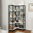 DWVO Large 5-Tier L-Shaped Corner Bookshelf for Home Office, Living ...