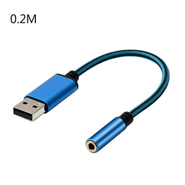 Cable Matters Premium Braided USB to 3.5mm Audio Adapter (USB Audio ...