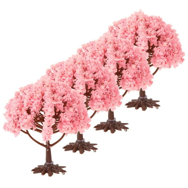 Dosaele 4pcs Artificial Cherry Tree Cherry Blossom Tree Cherry Blossom ...