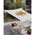 Cartoon Animals Sun Shade Sail 6.5'X10' Brown Sleeping Lazy Sloths Grey ...