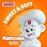 Bimbo Mantecadas Vanilla Muffins, 3 count, Muffins, 11.10 oz Bag ...