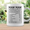 Maw Maw Grandma Gift Maw Maw Nutritional Facts V2 Coffee Mugs - Walmart.com