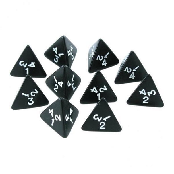 10x10 Uds. Dados Creativos D4 Dados De Juego De 4 Caras Para Juguetes ...