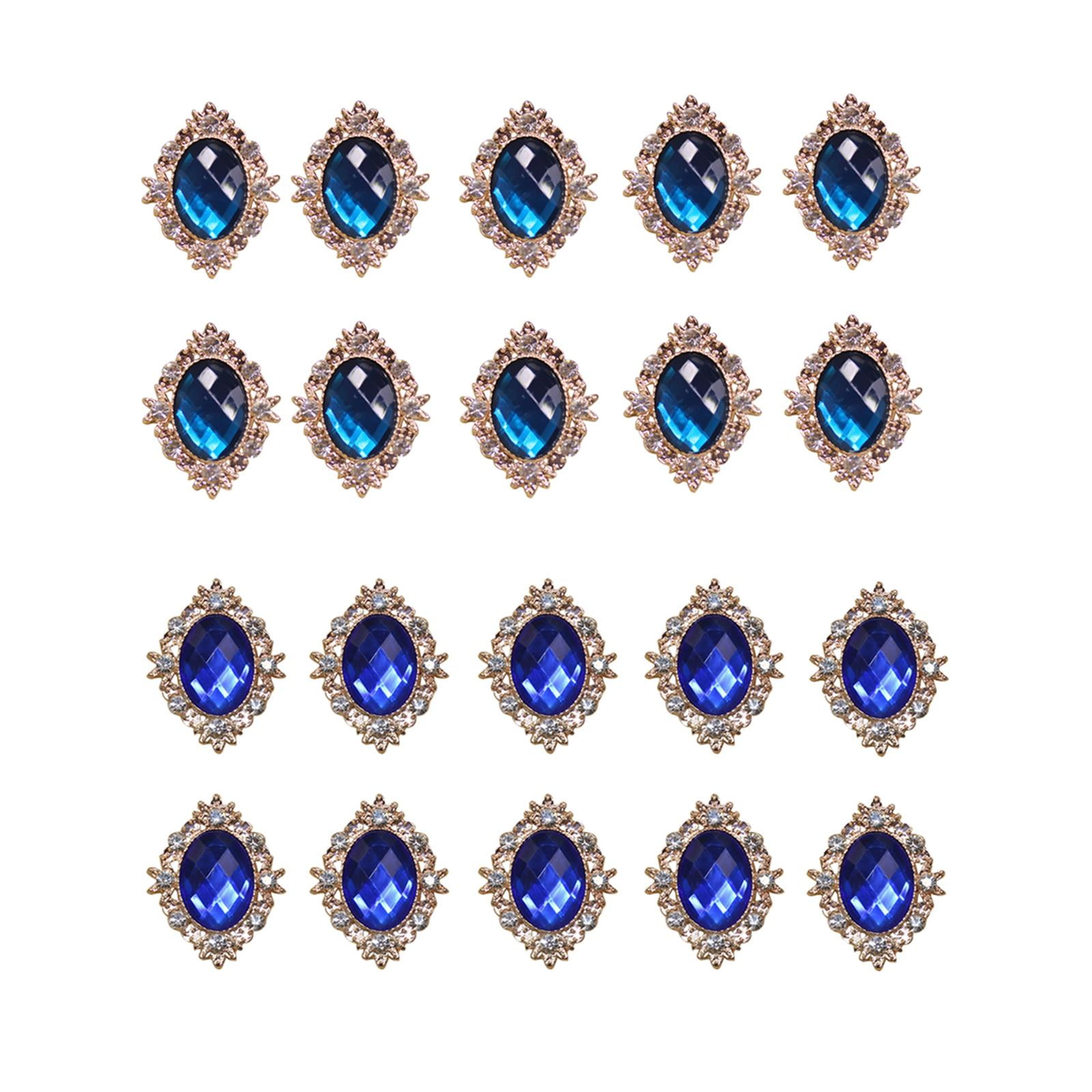 20 Pieces Flat Back Buttons Wedding Crafting Handcrafts Decoration Bags ...