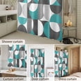 Bathroom Shower Curtain Mid Century Nordic Abstract Waterproof Shower ...