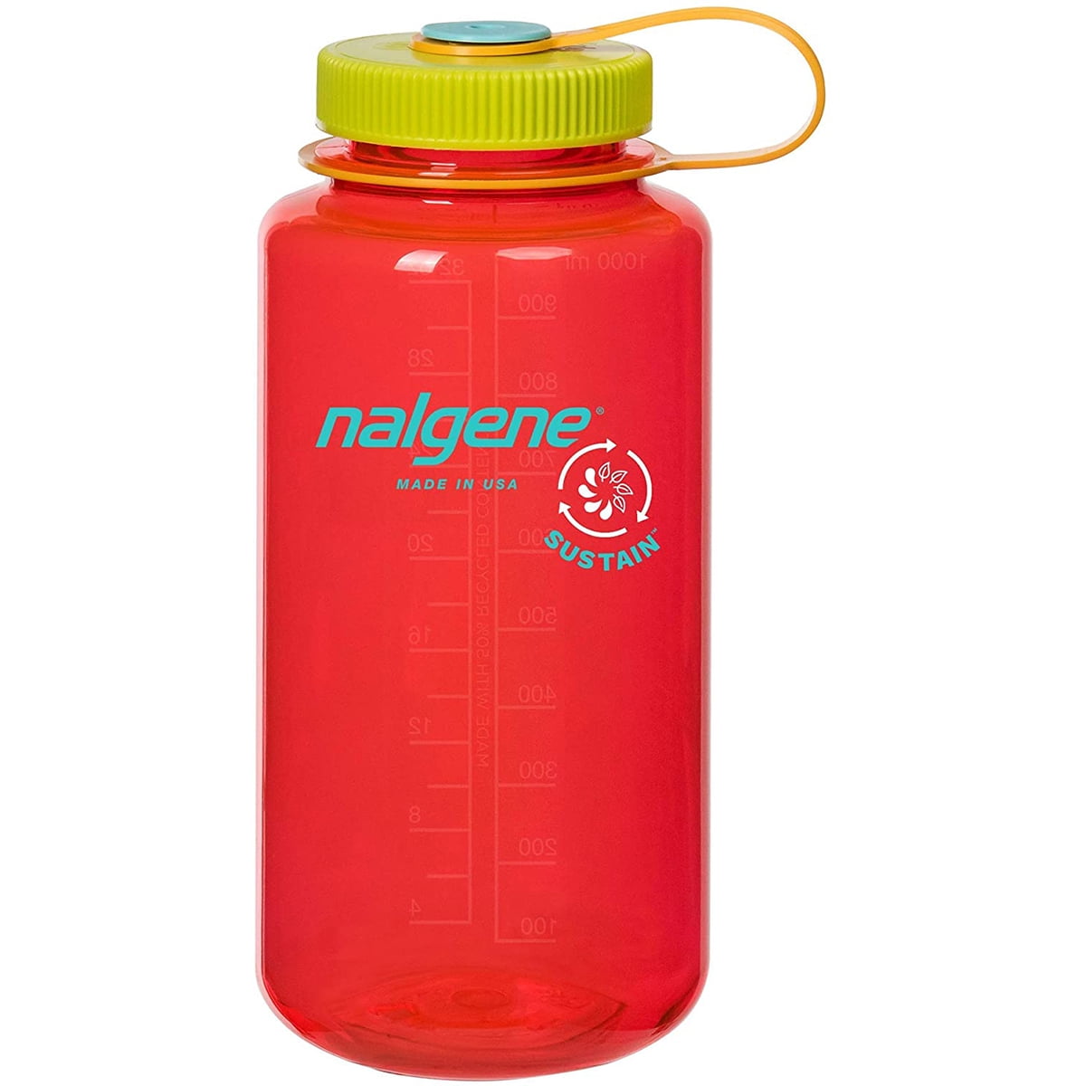 Nalgene Sustain 32 oz. Wide Mouth Water Bottle - Pomegranate - Walmart.com