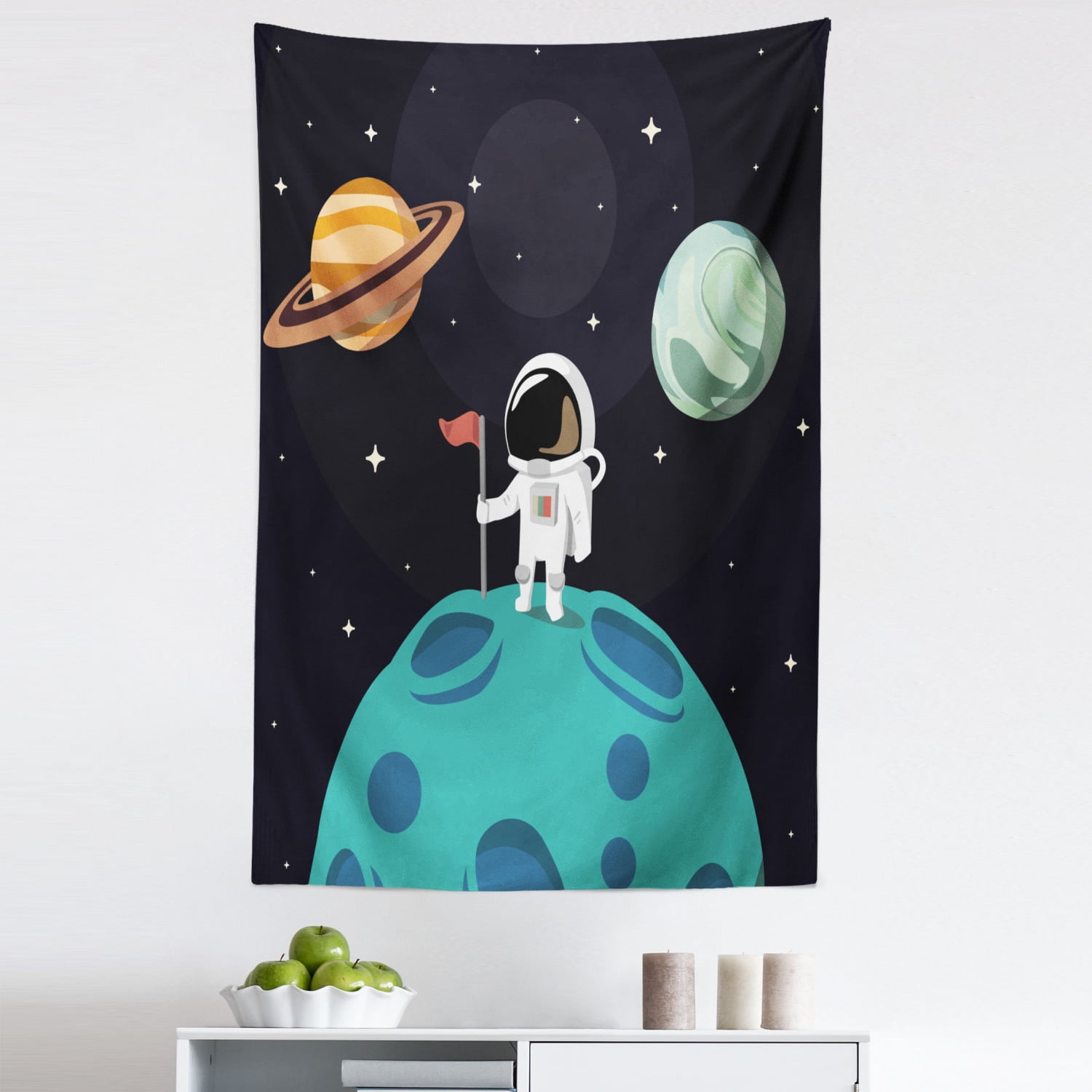 Space Tapestry, Planets Earth Mercury Galaxy Neptune Pluto Jupiter ...
