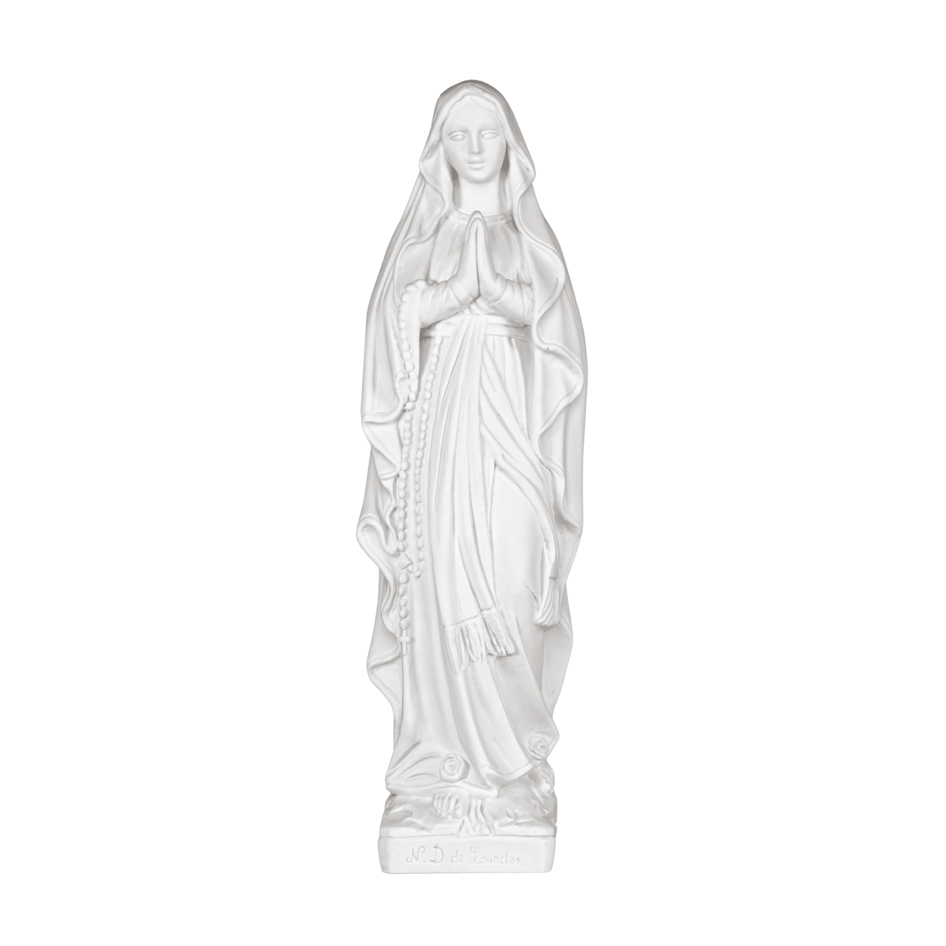 White Statue of Our Lady of Lourdes / Estatua Blanca Nuestra Senora de ...