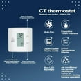 For Dometic Single Zone LCD Touch RV AC Thermostat with Control Kit ...