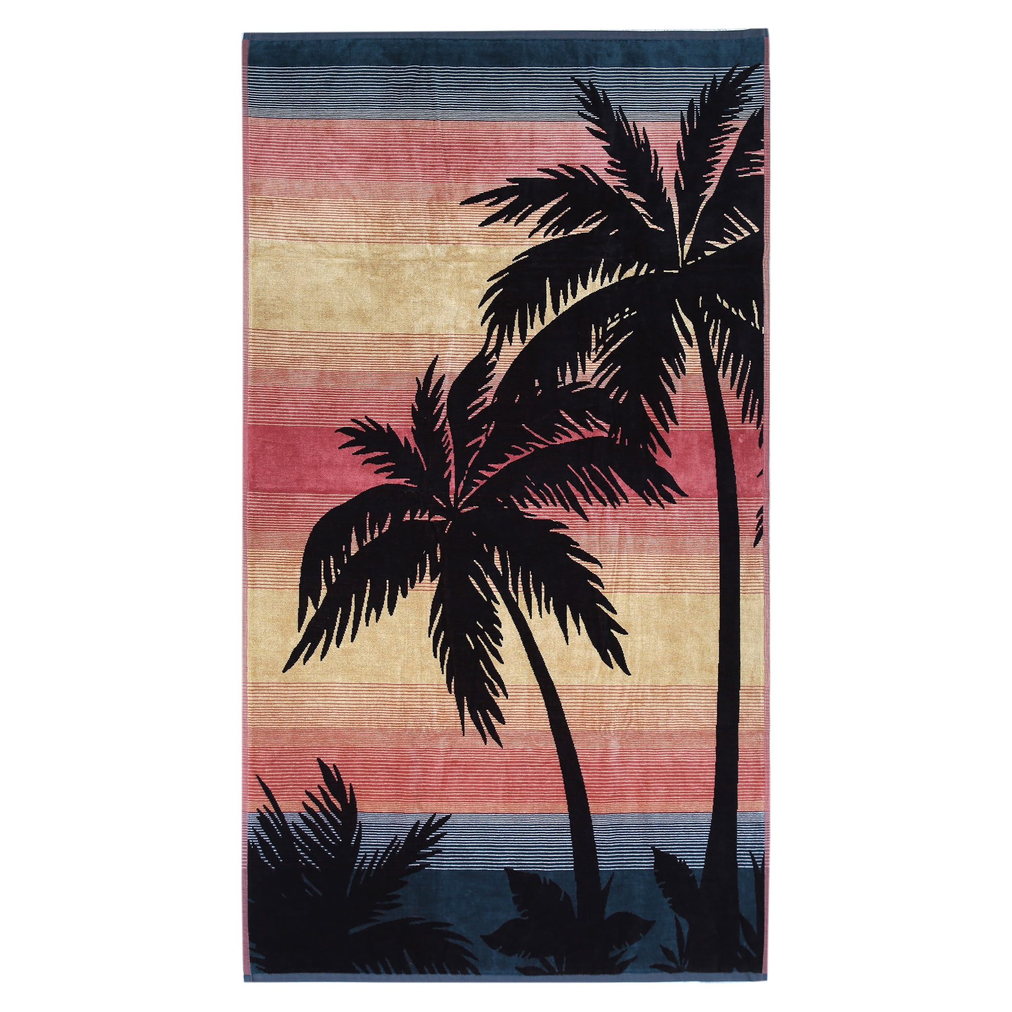 Click here for Hometrends Cotton Beach Towel  Tropical Sunset  1... prices