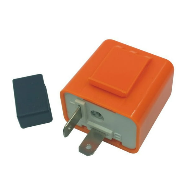 VONKY Orange Waterproof 12V 2-Pin Flasher Relay For All Vehicles ...