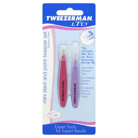 Tweezerman LTD Mini Slant & Point Tweezer Set 1 ea - Walmart.com