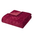 Mainstays Red Velvet 10 Piece Bed in a Bag Comforter Set with Sheets ...