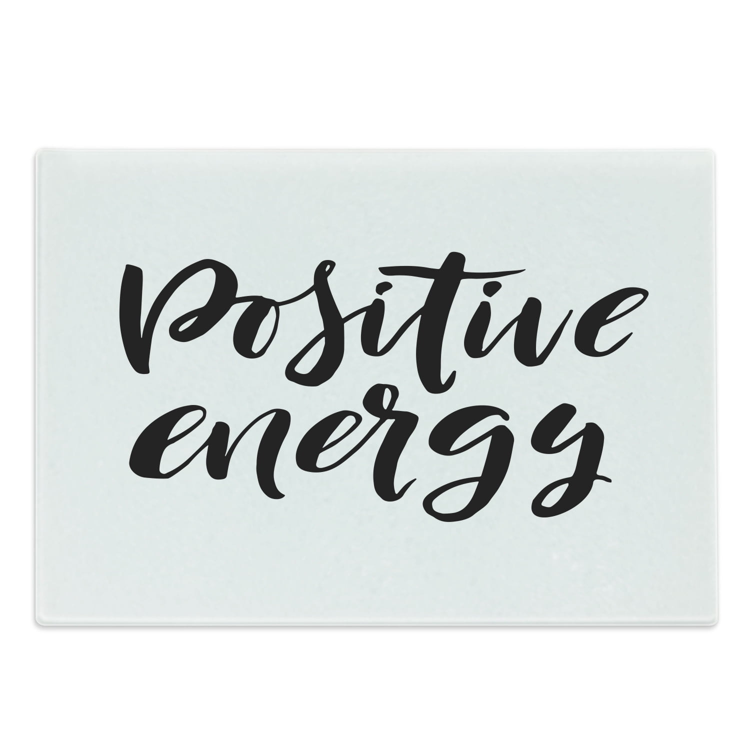 Positive Energy Cutting Board, Vibes Themed Calligraphic Image of ...
