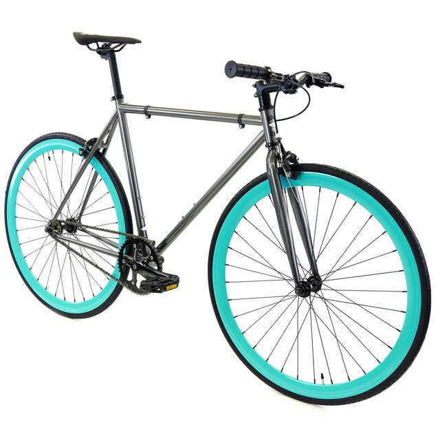 Golden Cycles Fixed Gear Bike Steel Frame Fixie with Deep V Rims ...