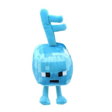 Minecraft Dungeons Mini Crafter 4.5 Inch Plush | Diamond Surprised Key ...