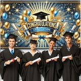 Arghm Graduation Photo Backdrop Wrinkle-Resistant Polyester 70x43 Inch ...