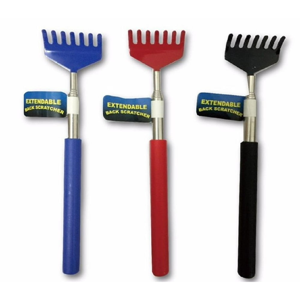 3 Pack Compact Extendable Telescopic Back Scratcher Body Massager Relieves Stress Stiffness And
