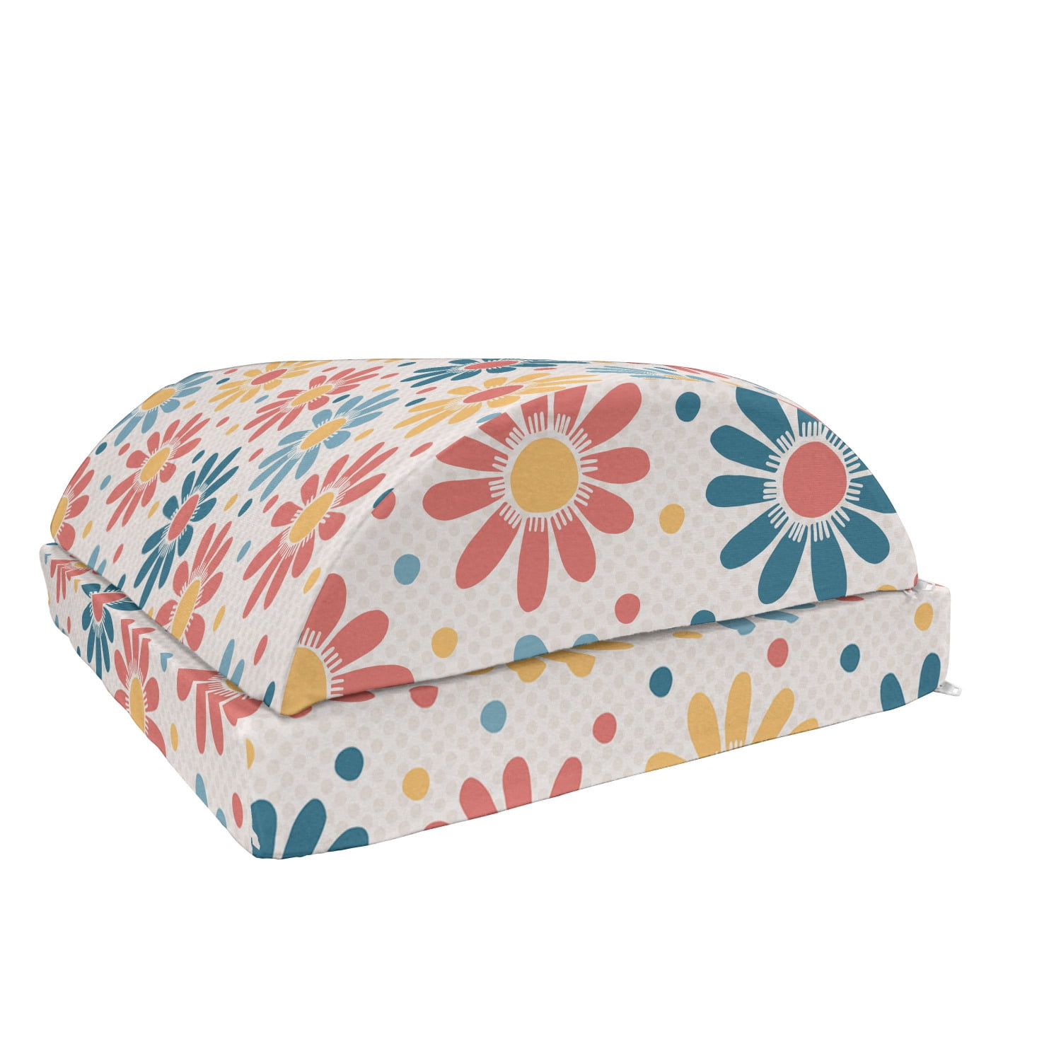 Garden Foot Rest, Pastel Colored Aster Petals Daisy Buds Blooming ...