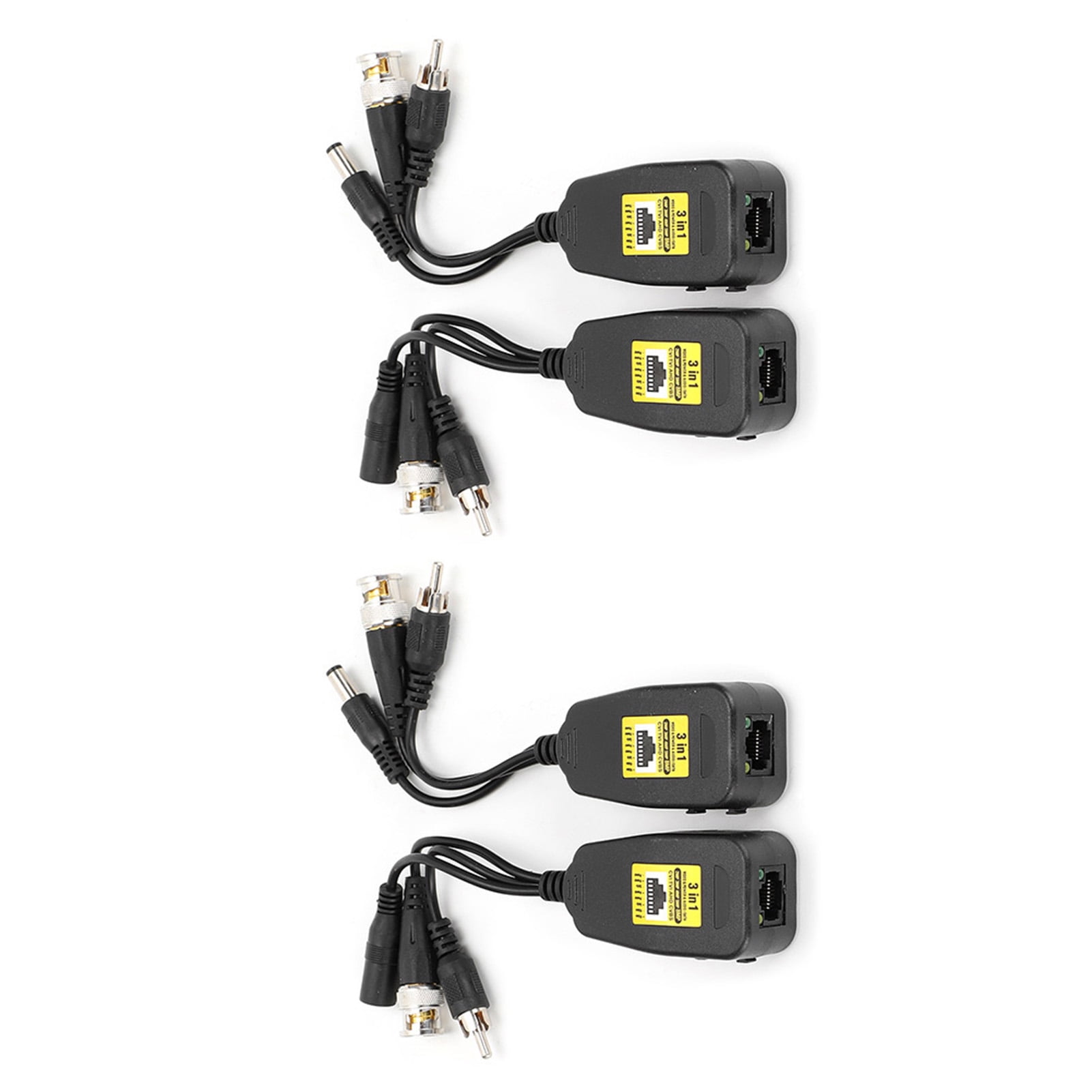 Power Balun, 2 pares 3 en 1 PowerVideoAudio Transmisor de audio Audio ...