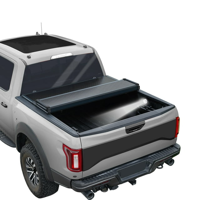 JDMSPEED Hard 4-Fold Truck Bed Tonneau Cover Compatible with 2015-2022 ...