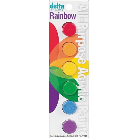 Delta Creative Paint Pots Set with 6 Colors, Rainbow | Walmart Canada