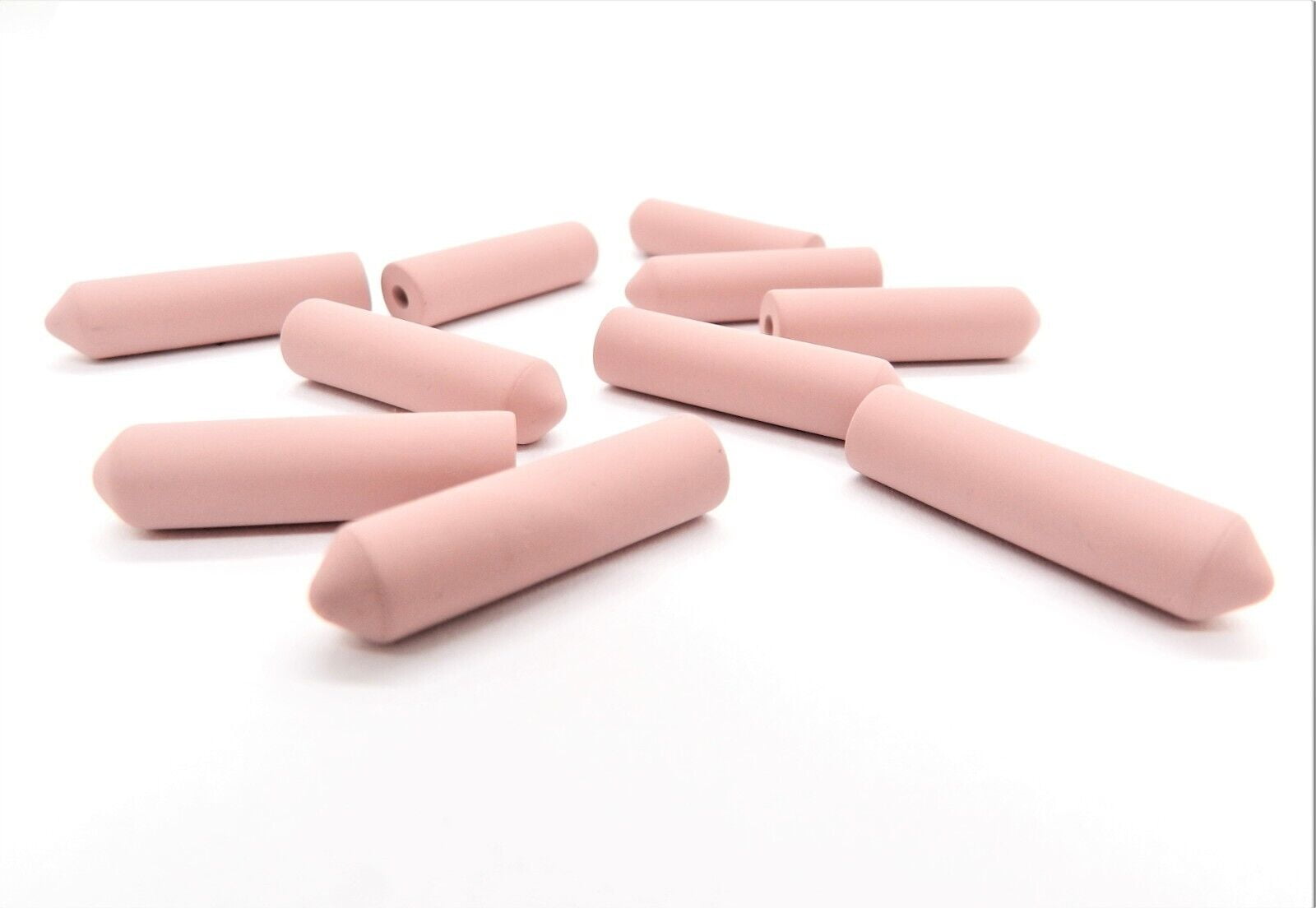 Silicone Rubber Points Bullet Pink X-Fine Grit Jewelry Polishing ...