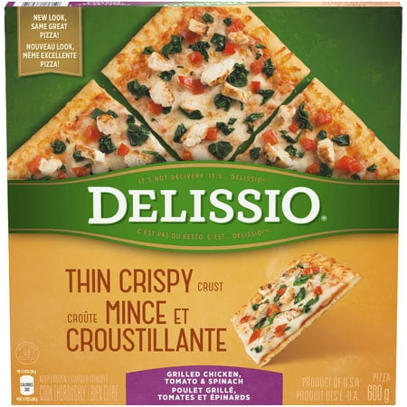 DELISSIO Thin Crispy Crust Grilled Chicken, Tomatoes & Spinach - Walmart.ca