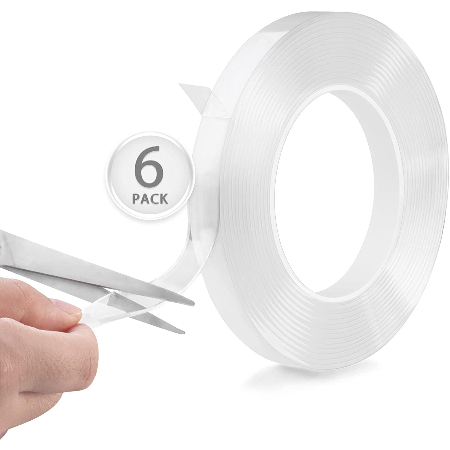 Set of 6 Double Sided Tapes (16.4 ft Long, 0.6 in Wide) Heavy Duty ...