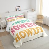 Erosebridal Howdy Bedding Set Western Comforter Set Full Cowboy Cowgirl ...