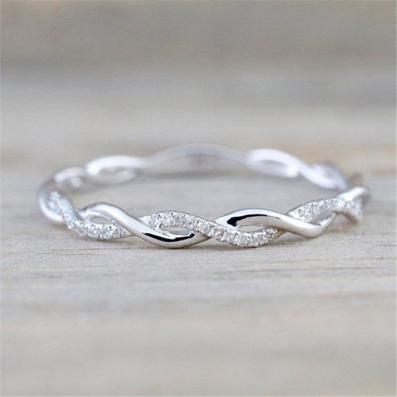 Click here for Jhijhoo Sterling Silver Stack Twisted Ring Twist R... prices