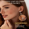 DESIGNICE Comfortable Clip on Earrings for Women Crystal Clip Earrings ...