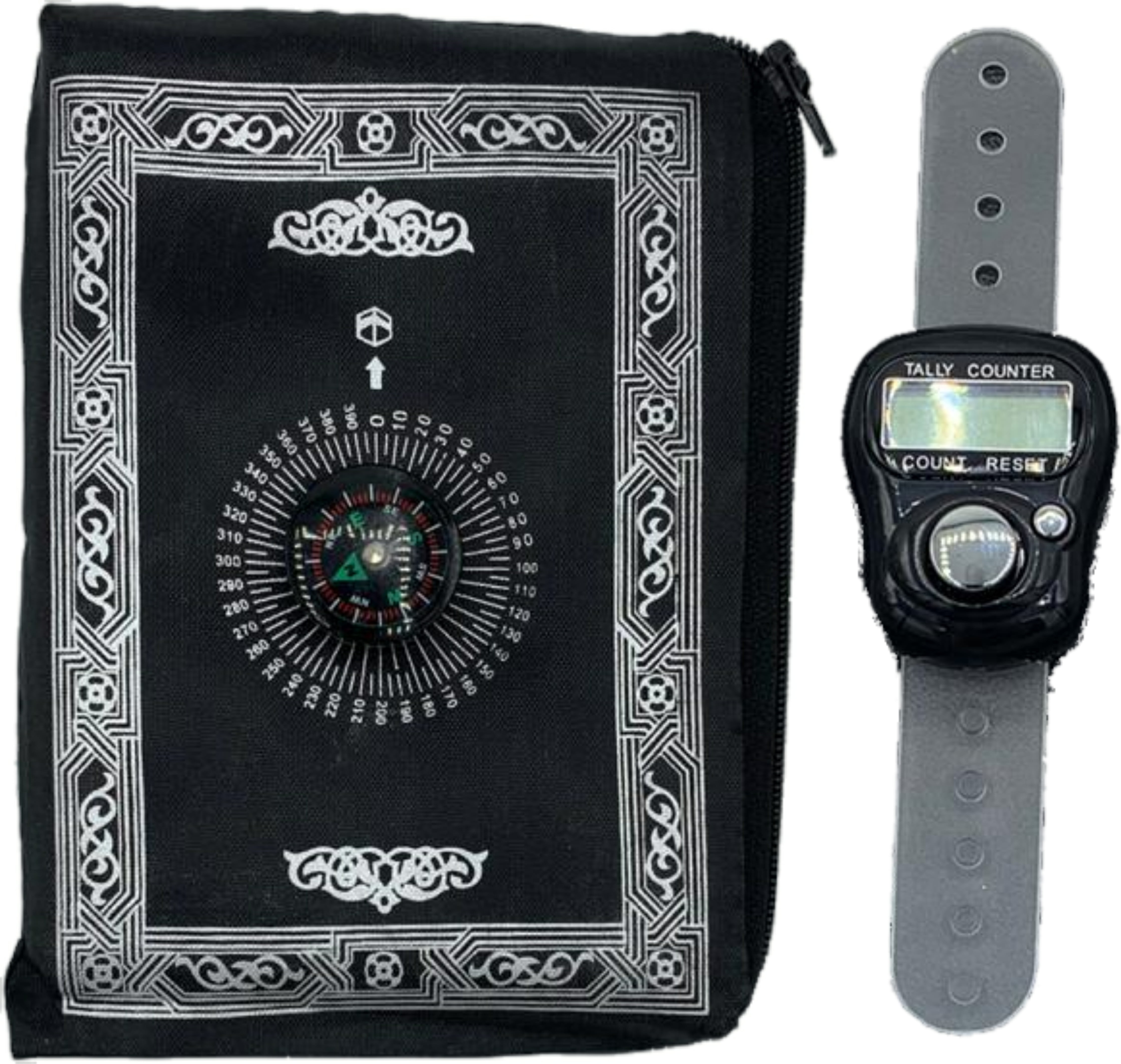 Portable Pocket Prayer Mats With Compass And Digital Tally Counter ...