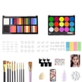 MMJ Face Paint Kit Water Activated Non Toxic Washable Body Art Set With ...