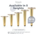 10 inch Metal Furniture Legs, Btowin VCF 4Pcs Gold Mid Century Modern ...