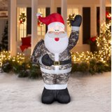 Airblown Inflatable Santa in Camo 7ft tall by Gemmy Industries ...
