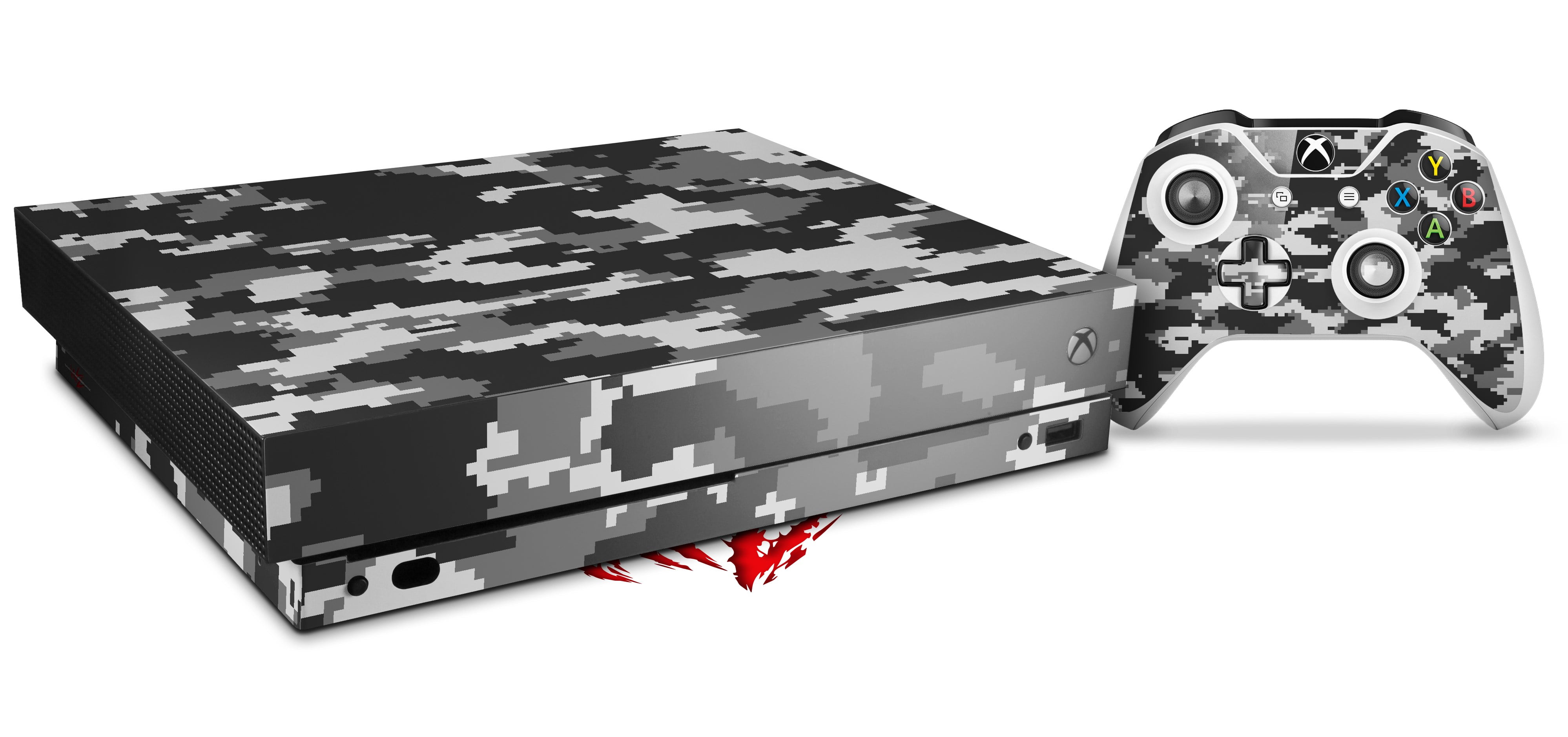 Skin Wrap for XBOX One X Console and Controller WraptorCamo Digital ...