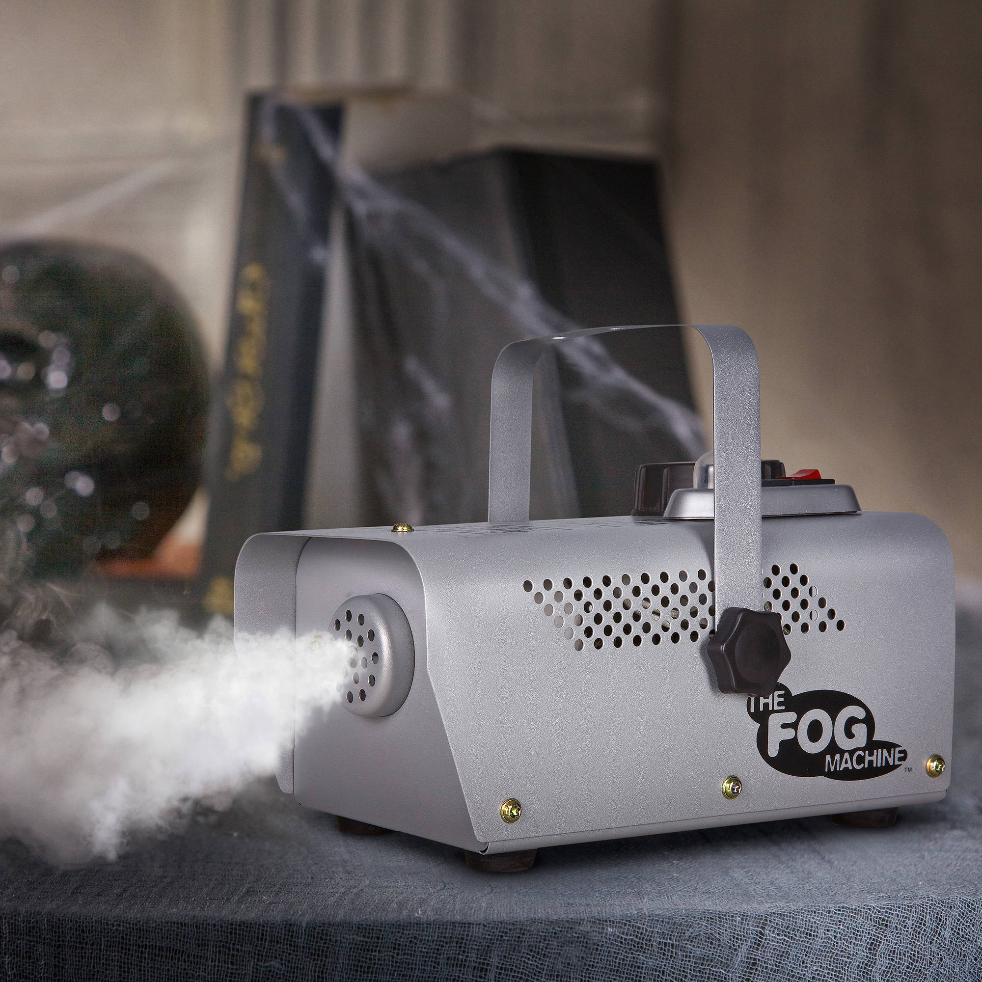 Gemmy Fog Machine With Remote 400W Mini Silver Halloween Decoration