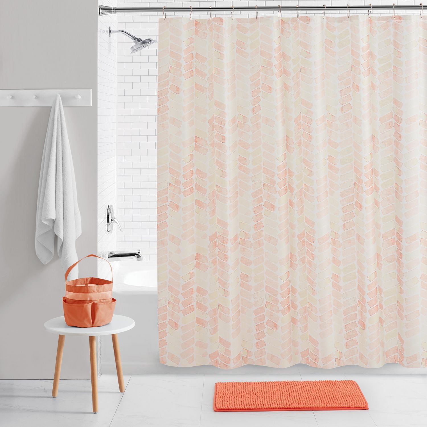 Mainstays Color Block Bath Bundle Set, Coral - Walmart.ca