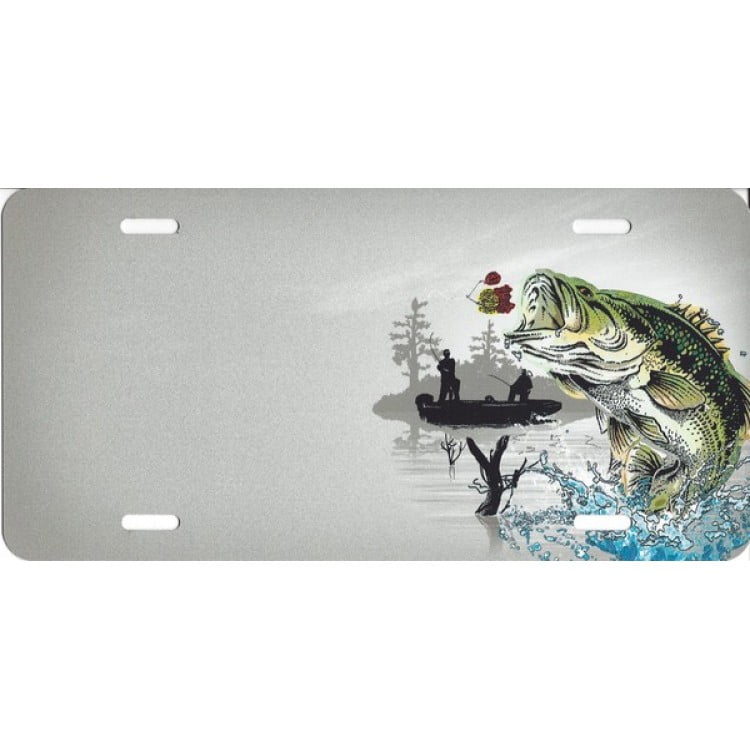 Click here for Smokey Mountain Offset Bass Fish License Plate 6 X... prices