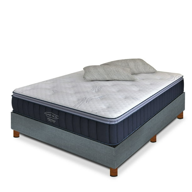 Colchón America Individual Relax Con Resortes Enbolsados + Box ...