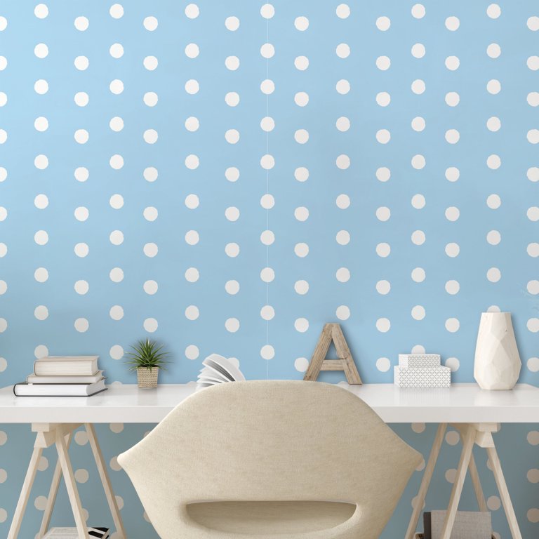 Aqua Polka Dot Wallpaper