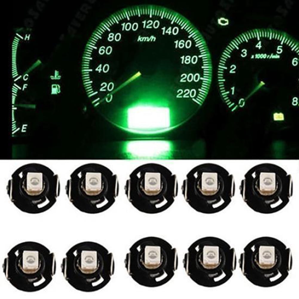 10Pcs T4.2 12V LED Bulb Car Instrument Dashboard Meter Panel Lights ...