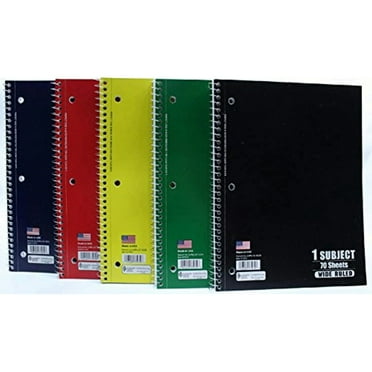 Notebook, College Ruled, 70 Sheet, Colors May Vary - Walmart.com