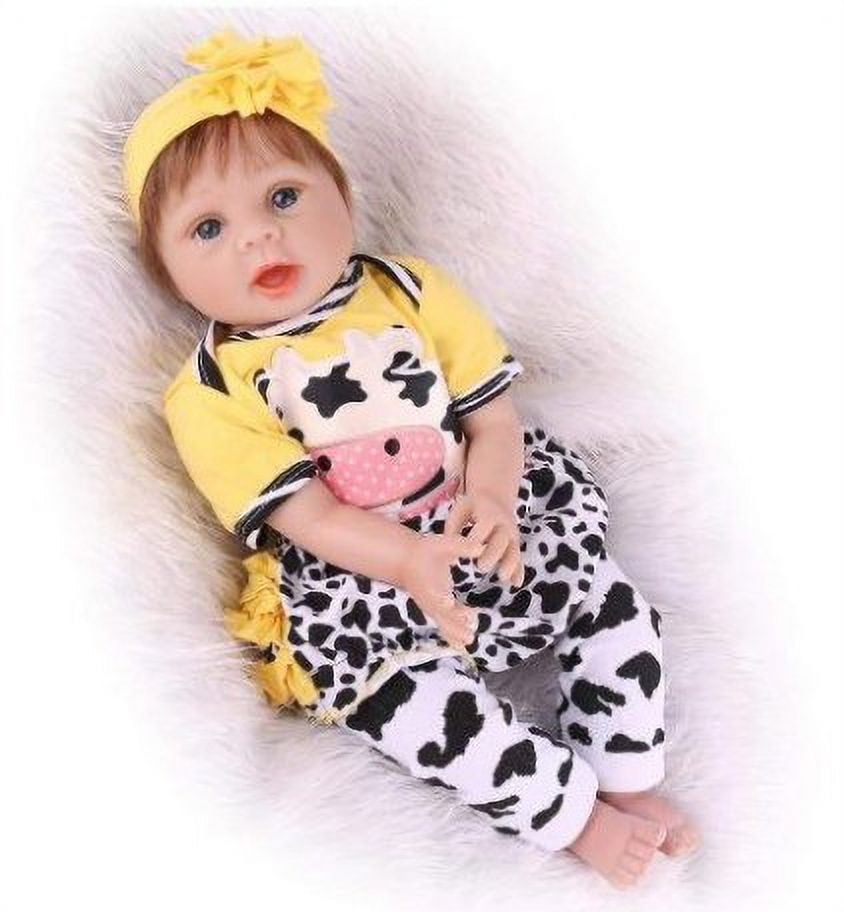 55cm/21.65inch Simulation Baby Soft Silicone Doll Real Realstic Reborn ...