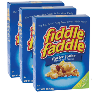 Fiddle Faddle Caramel Popcorn With Peanuts, 6 Oz (Pack of 2) - Walmart.com