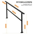 Outdoor Handrails Fits ,Adjustable Height Stair Handrail ,Integrated ...