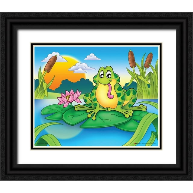 Viskova, Klara 31x26 Black Ornate Wood Framed with Double Matting ...