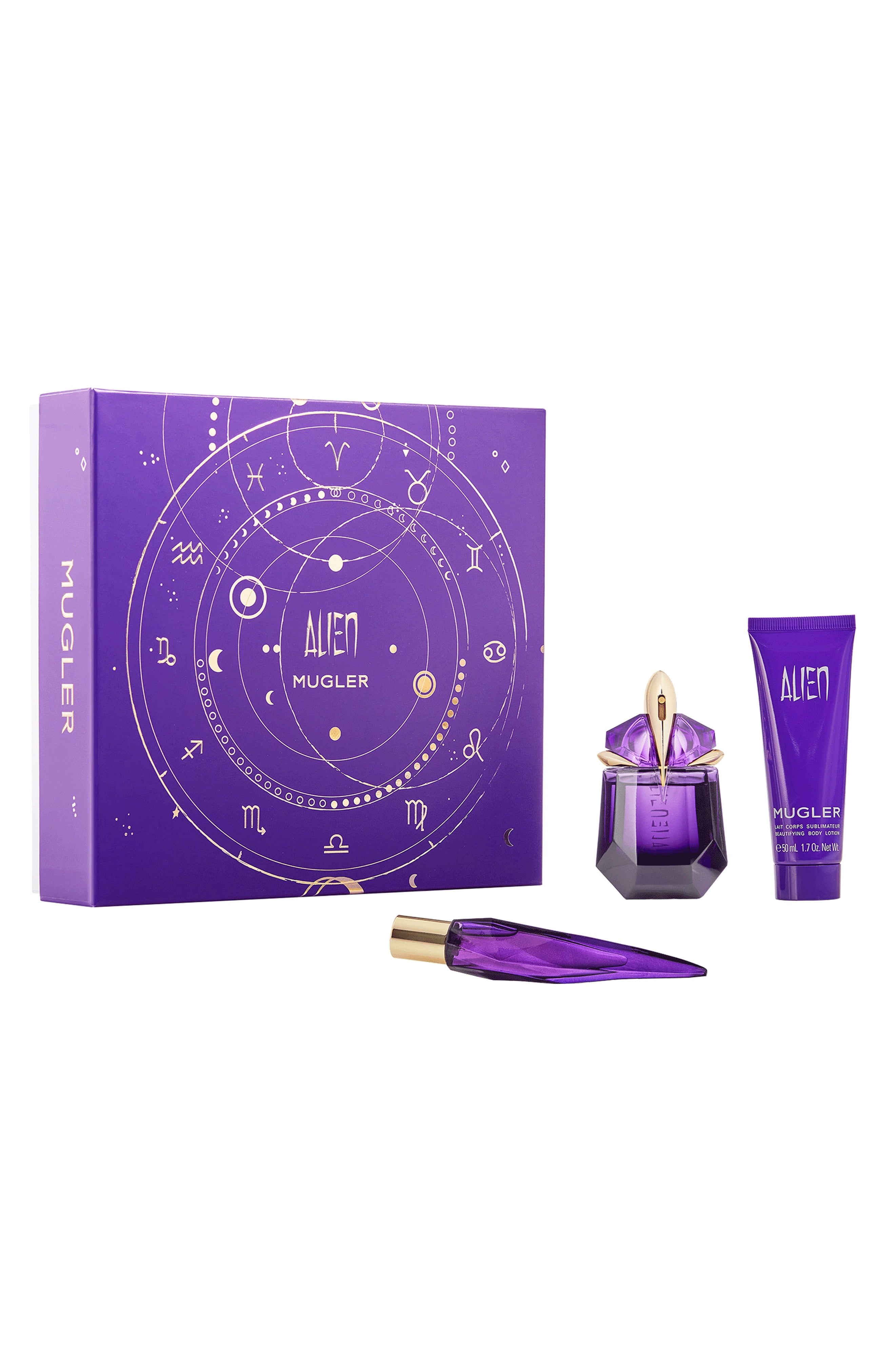 ALIEN BY THIERRY MUGLER 3PC SET(1.0oz EDP spray,1.7oz B/L,10ml EDP ...