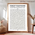Bathroom Game Poster Puzzle Fun Wall Art Maze Challenge Retro ...